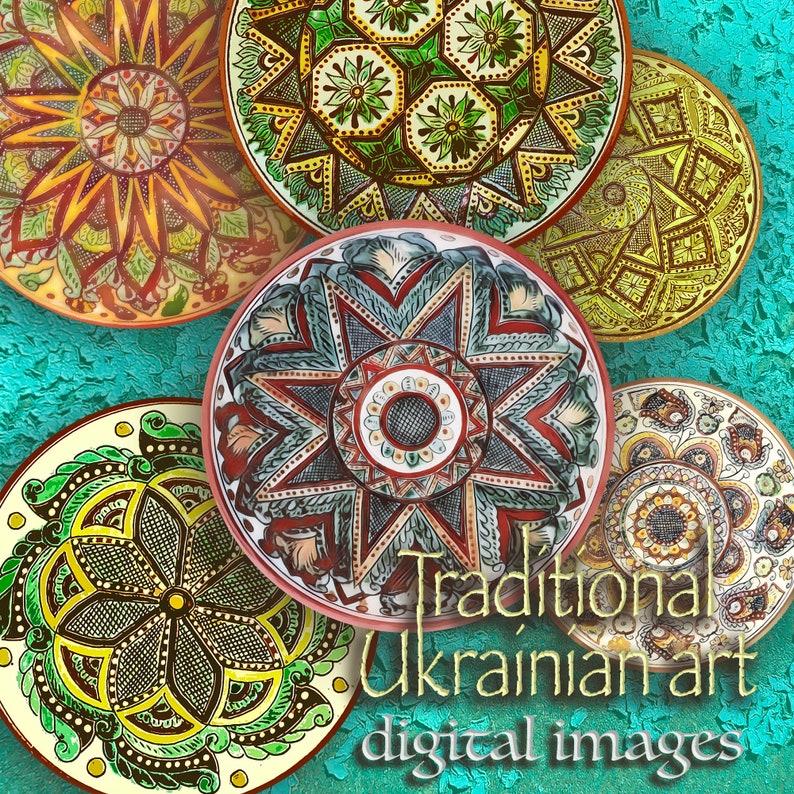 Ukraine Traditional Art Printable Download Cardsfolk - Etsy