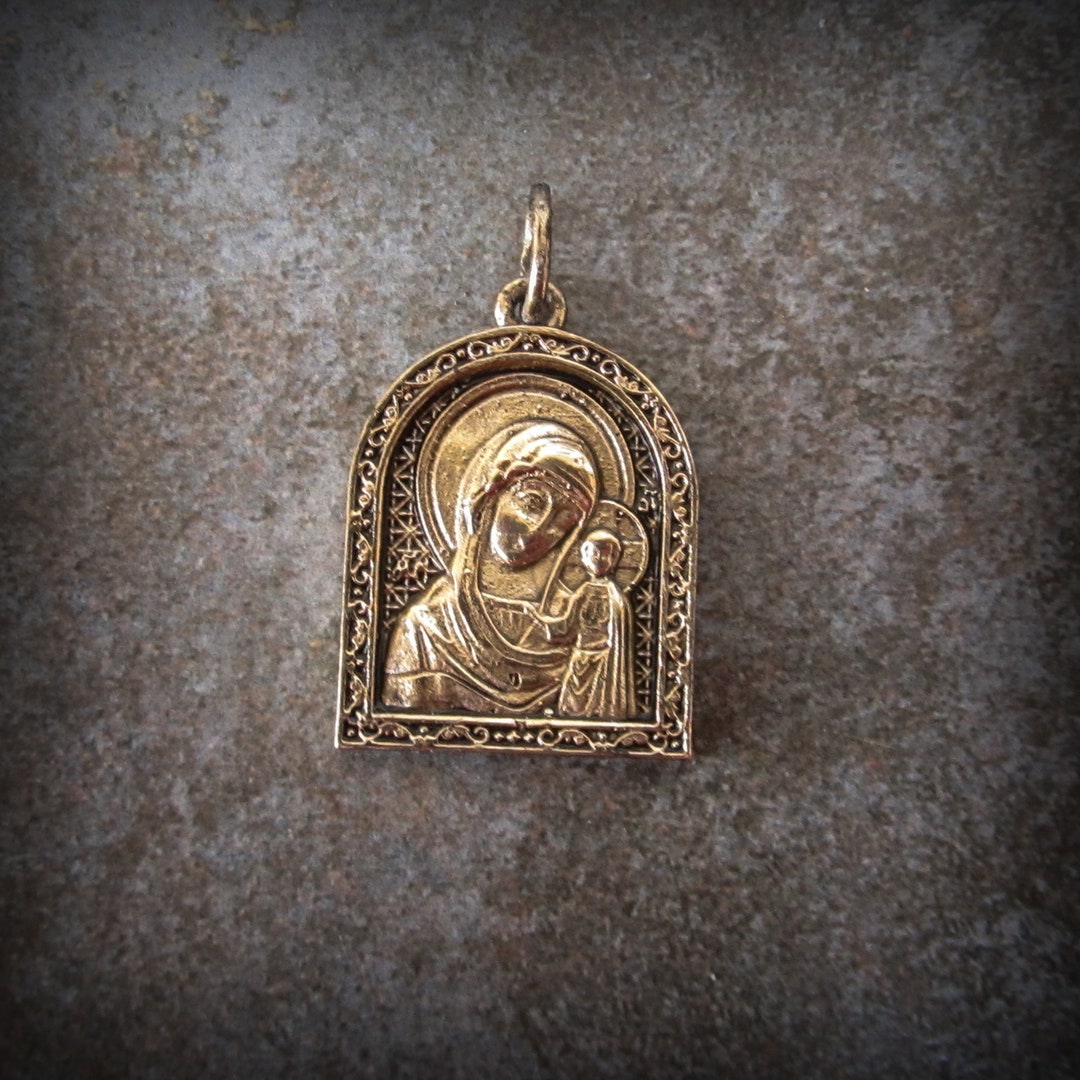Virgin Mary Orthodox Necklace Pendant,virgin Mary Necklace Charm ...