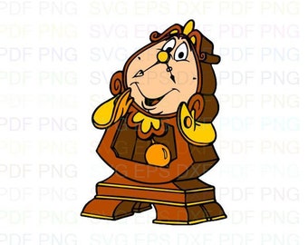 Cogsworth Clipart - Etsy