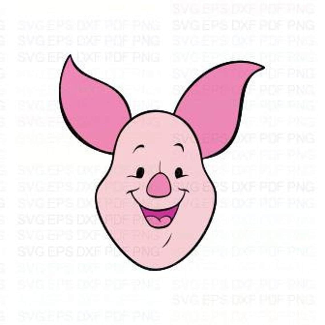 Cabeza de lechón Winnie the Pooh Svg Dxf Eps Pdf Png Cricut - Etsy México