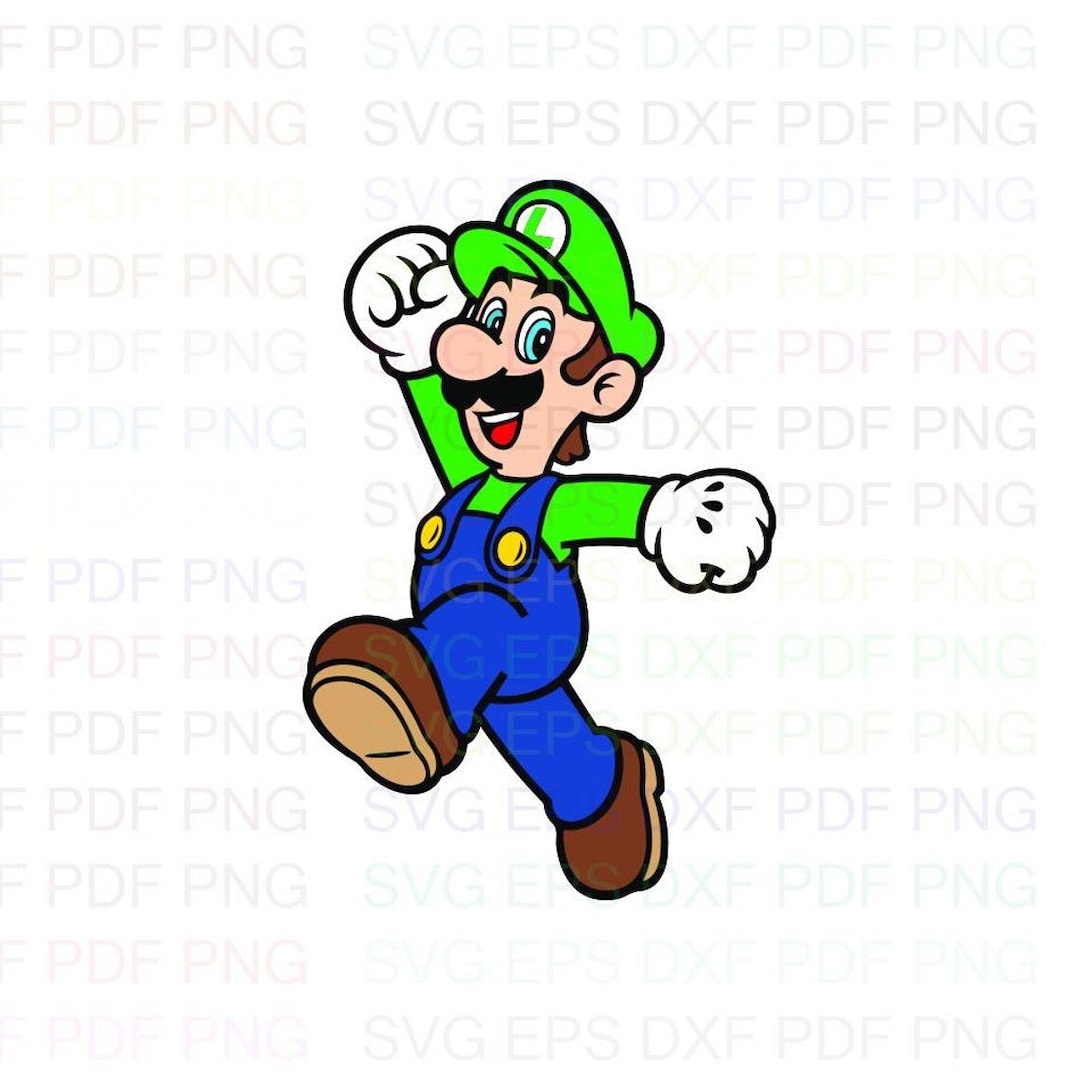 Super Mario Bros luigi ganador Svg Dxf Eps Pdf Png Cricut - Etsy España
