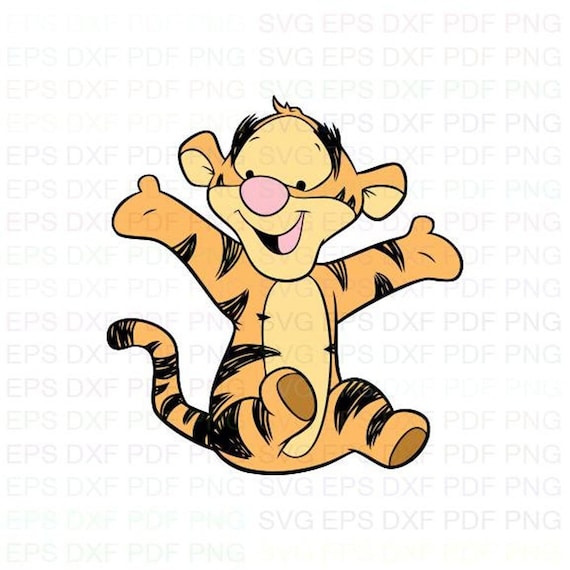 Happy Baby Tigger Winnie the Pooh Svg Dxf Eps Pdf Png Cricut - Etsy