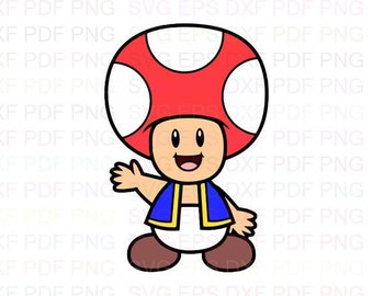 Toad Mario - Etsy