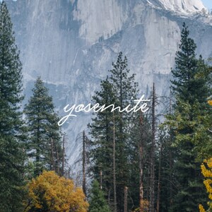 Aesthetic iPhone Wallpaper Set - Yosemite National Park Forest Hiking ...