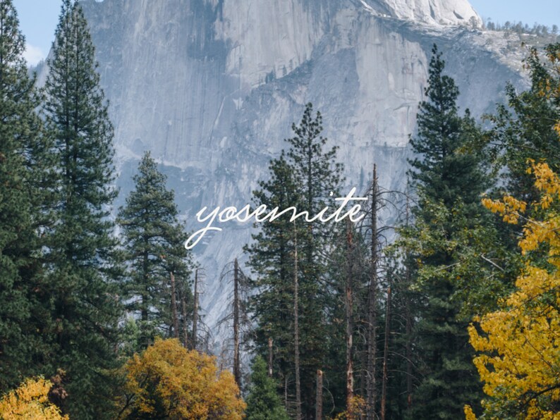 Aesthetic iPhone Wallpaper Set - Yosemite National Park Forest Hiking ...