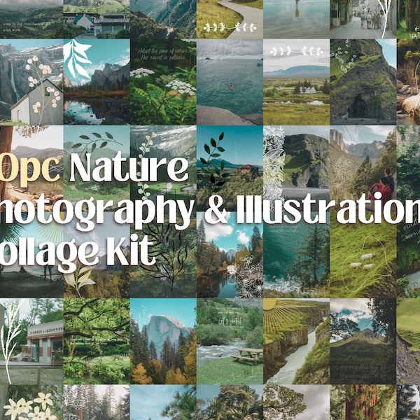 Nature Collage - Etsy
