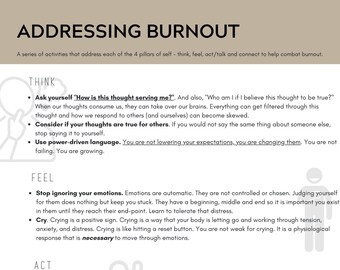 Burnout Handout - Etsy