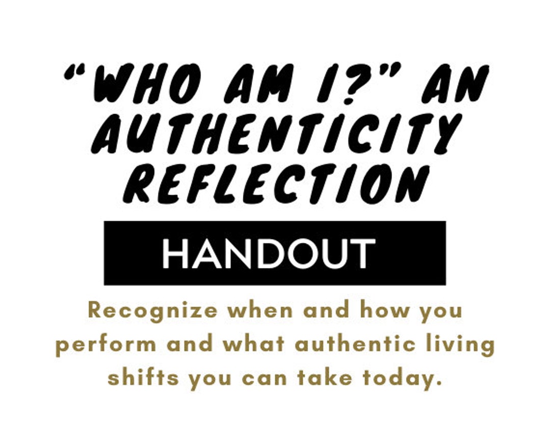 Who Am I: a DIGITAL Handout Designed to Help You Get Clear on Who You ...
