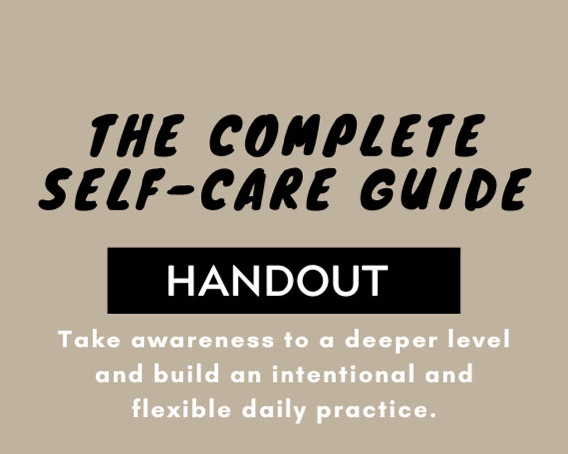 ULTIMATE Self-care Guide: A 12-page DIGITAL Download to Help You Define ...