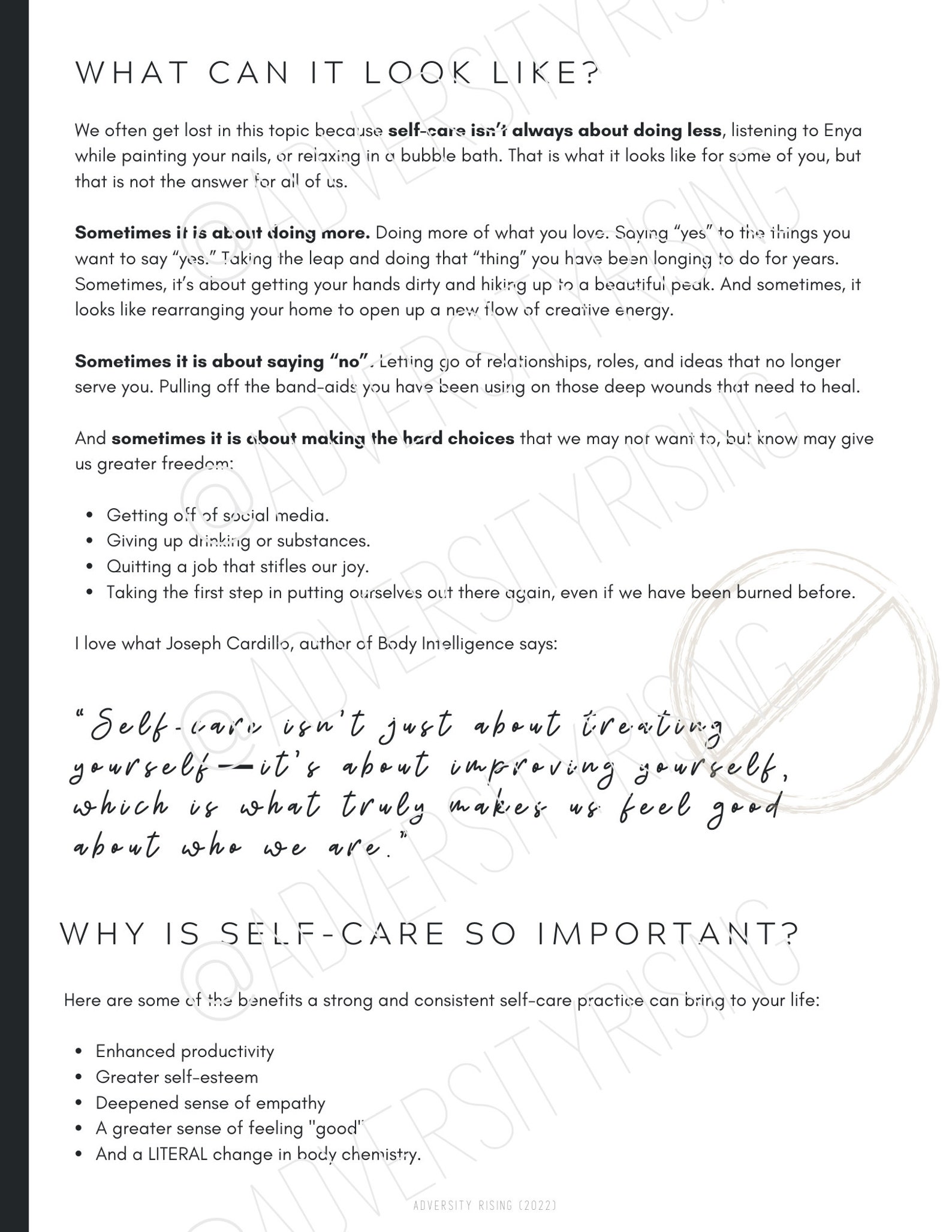 ULTIMATE Self-care Guide: A 12-page DIGITAL Download to Help You Define ...