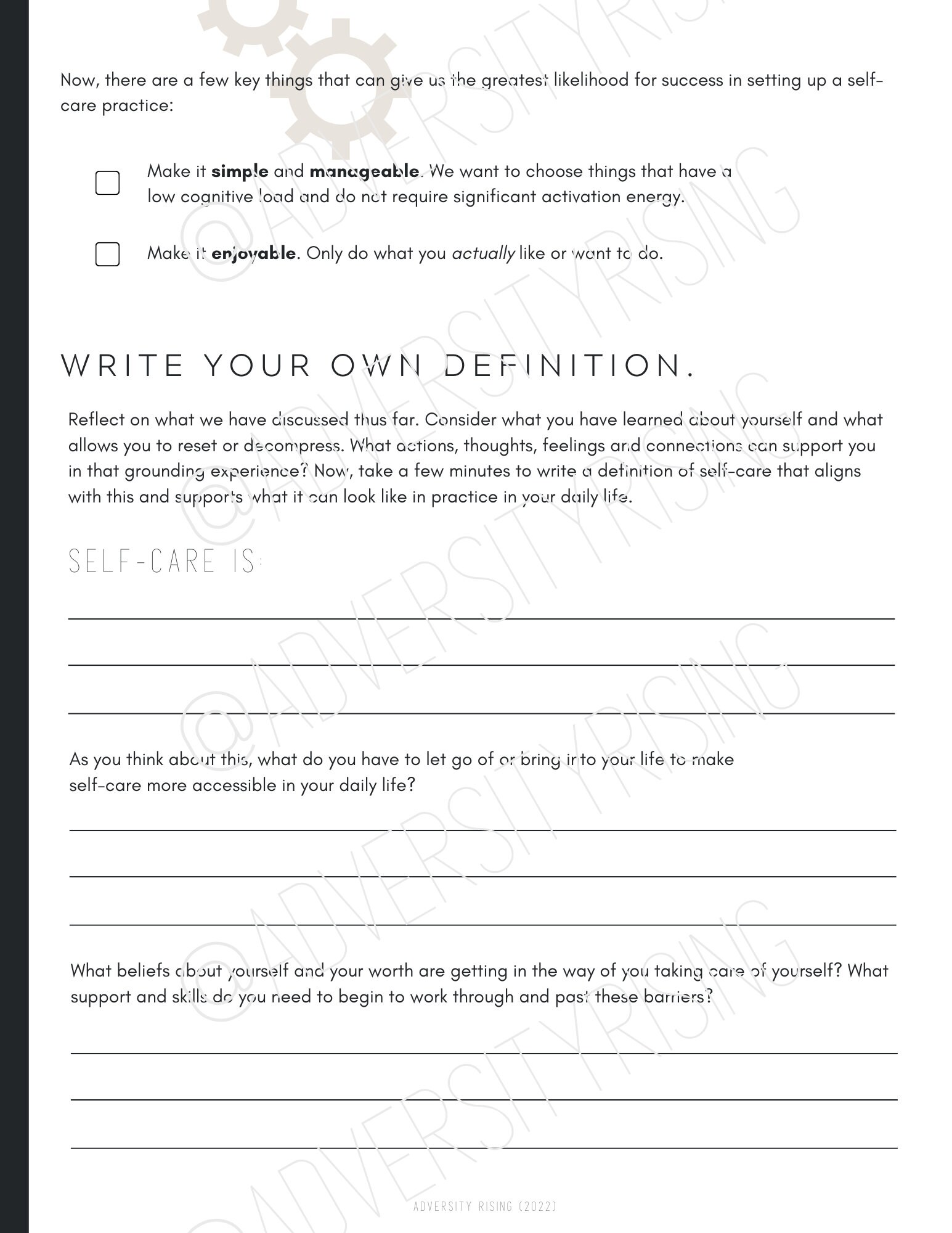 ULTIMATE Self-care Guide: A 12-page DIGITAL Download to Help You Define ...