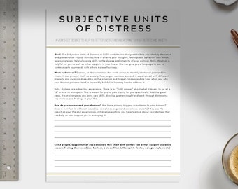 Subjective Units of Distress Handout - Etsy