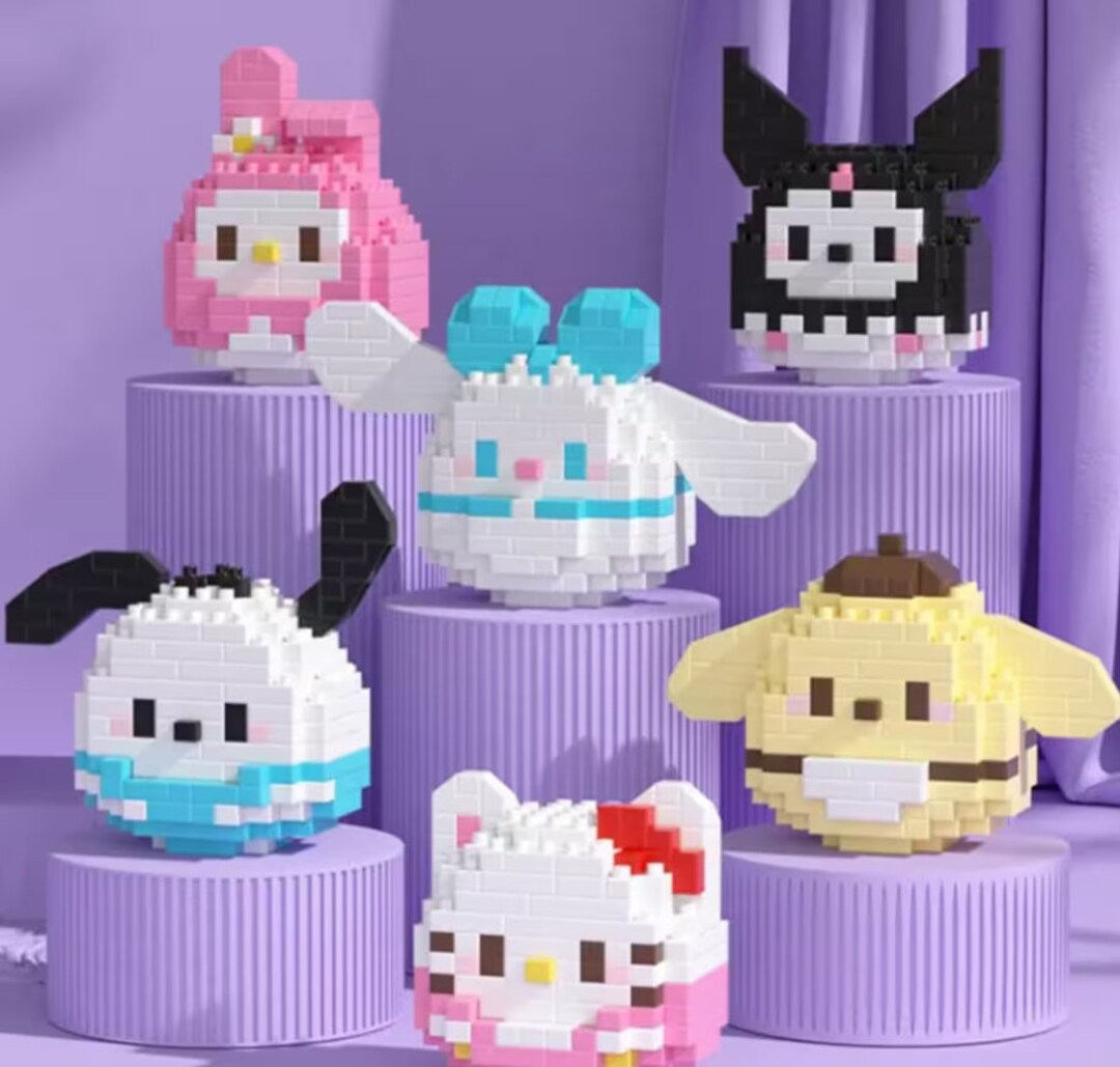 Kuromi Sanrio Lego Hello Kitty Cinnamoroll Kuromi - Etsy UK