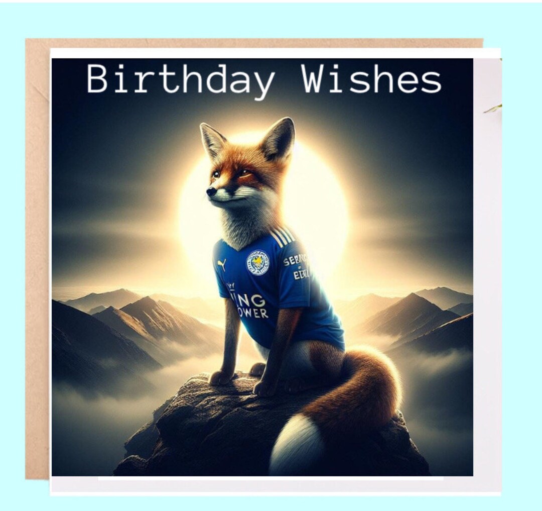 Birthday Card Leicester City LCFC Football Card for Him Foxes Mens ...