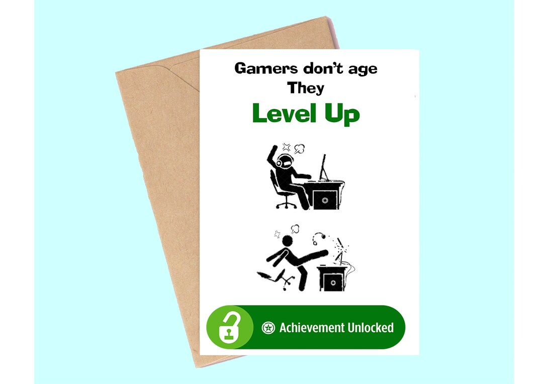 Happy Birthday Card Gaming Xbox Ps4 Ps5 Gamers Birthday Greeting Card ...