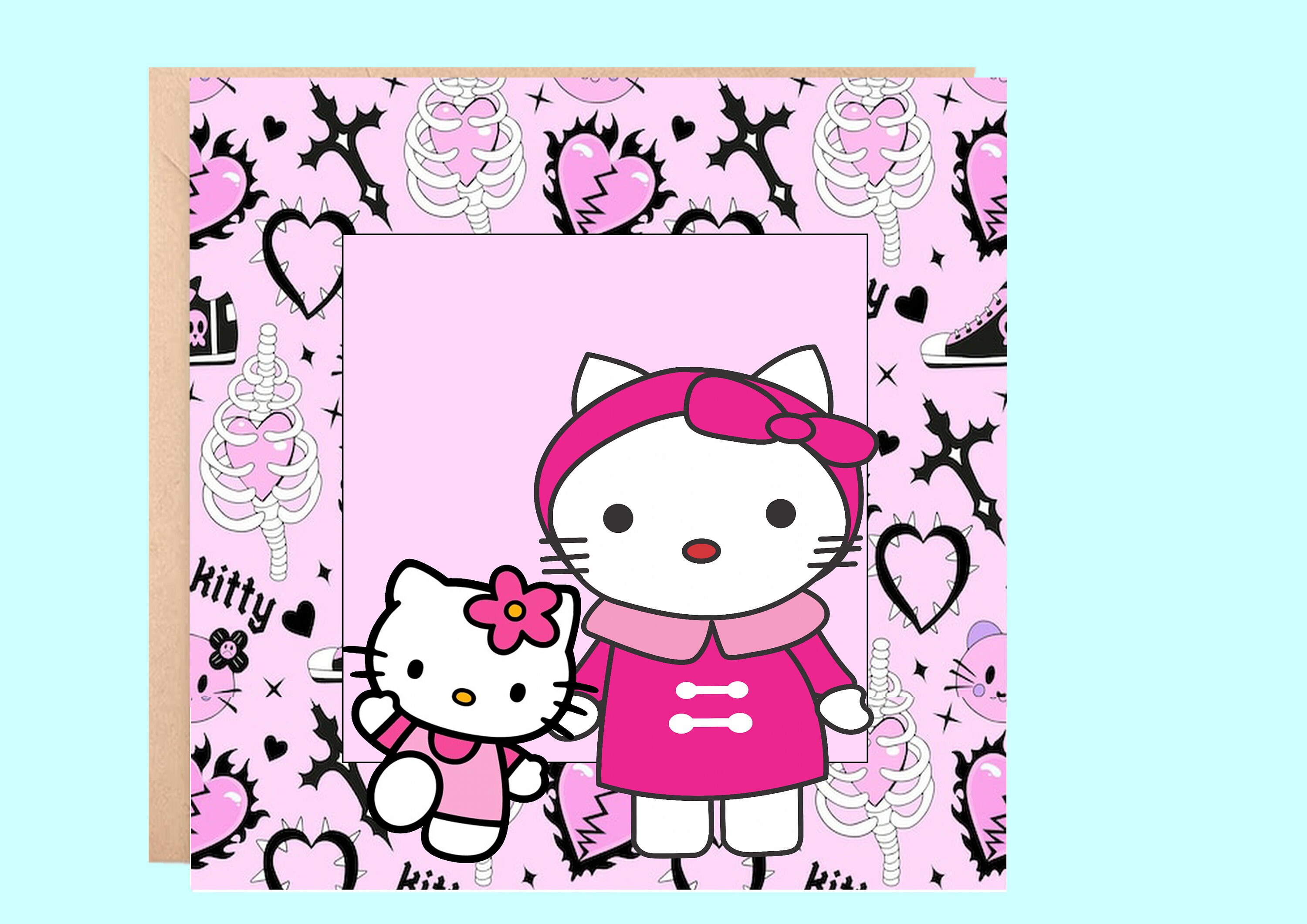 Hello Kitty Mother's Day Card Hello Kitty Cute Kawaii Card for Mum ...