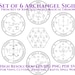 ARCHANGEL SIGILS King Solomon Magical Symbol, Vinyl, Cut, Cricut, Svg ...