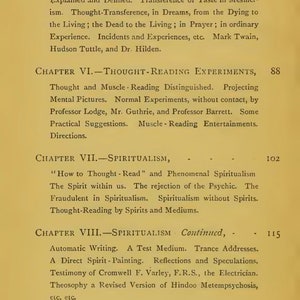 TELEPATHY & THOUGHT TRANSFERENCE Instructional Book 1893 - Etsy