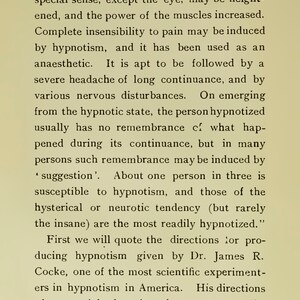 LEARN HYPNOTISM: Vintage Book, Hypnosis, Mesmerism, Mind Reading ...