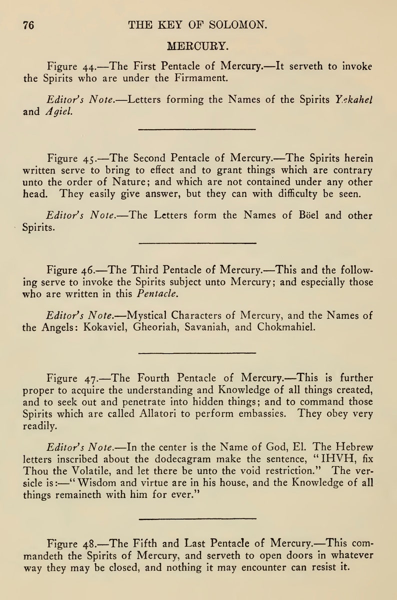 KEY OF SOLOMON Magical Grimoire King Solomon Solomon Ring - Etsy