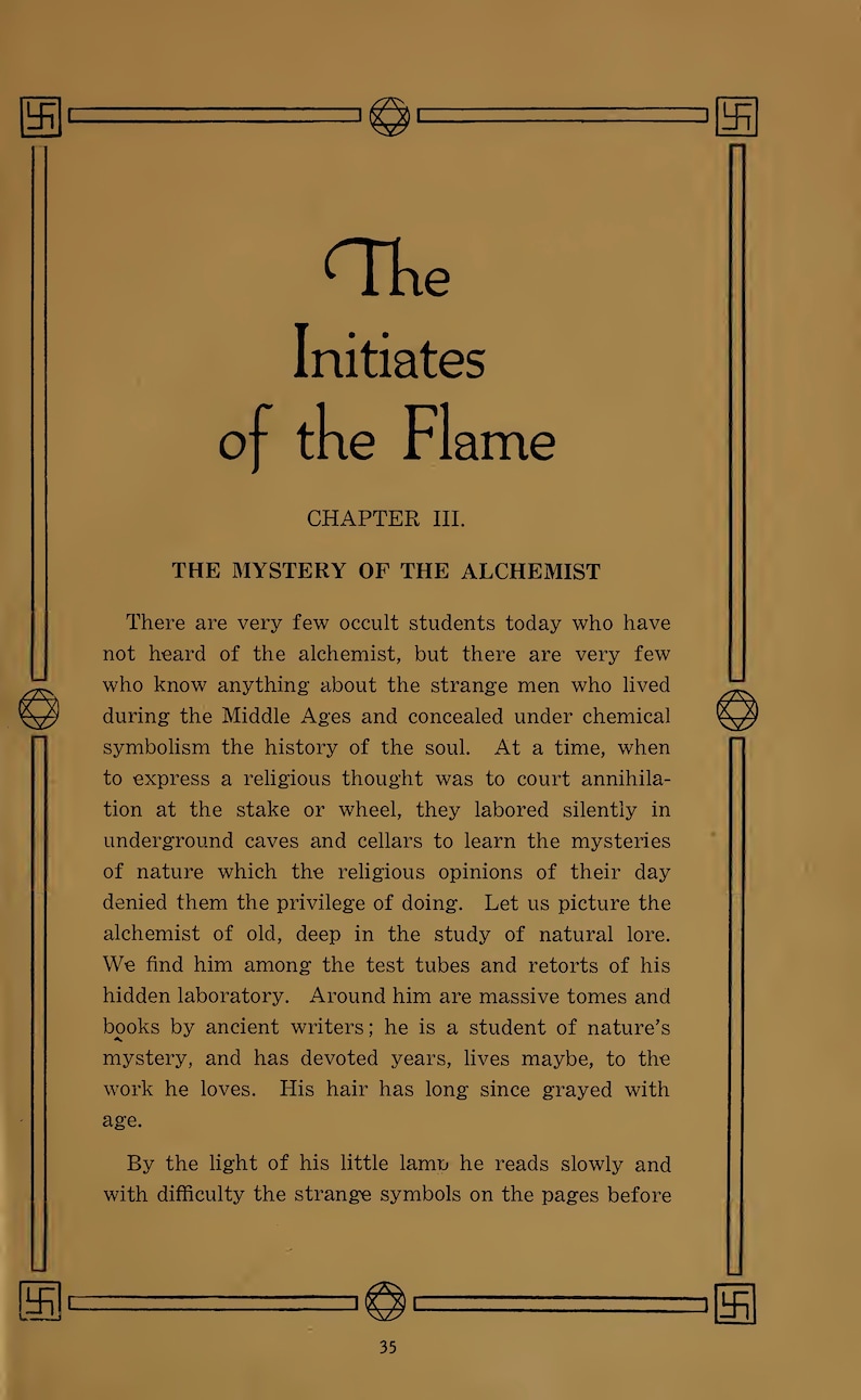 INITIATES of the FLAME - Manly P. Hall, Vintage Occult Illustrated Book ...