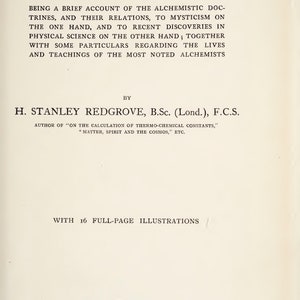ALCHEMY ANCIENT & MODERN: Vintage Book (1911), Mysticism, Alchemist ...