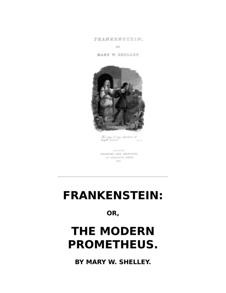 FRANKENSTEIN Full Book - Mary Shelley (1818), Original Version ...