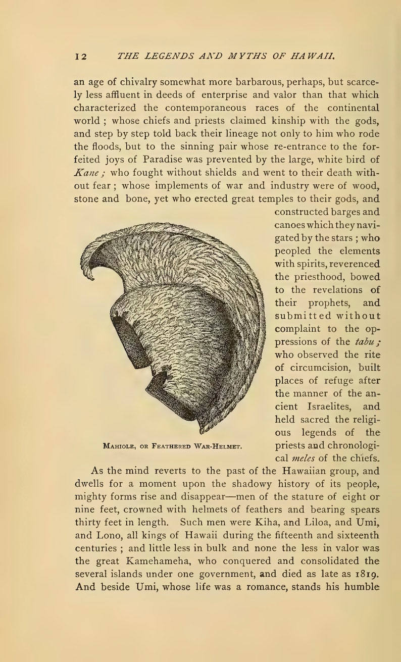 HAWAII MYTHS LEGENDS the Myths and Legends of Hawaii - Etsy