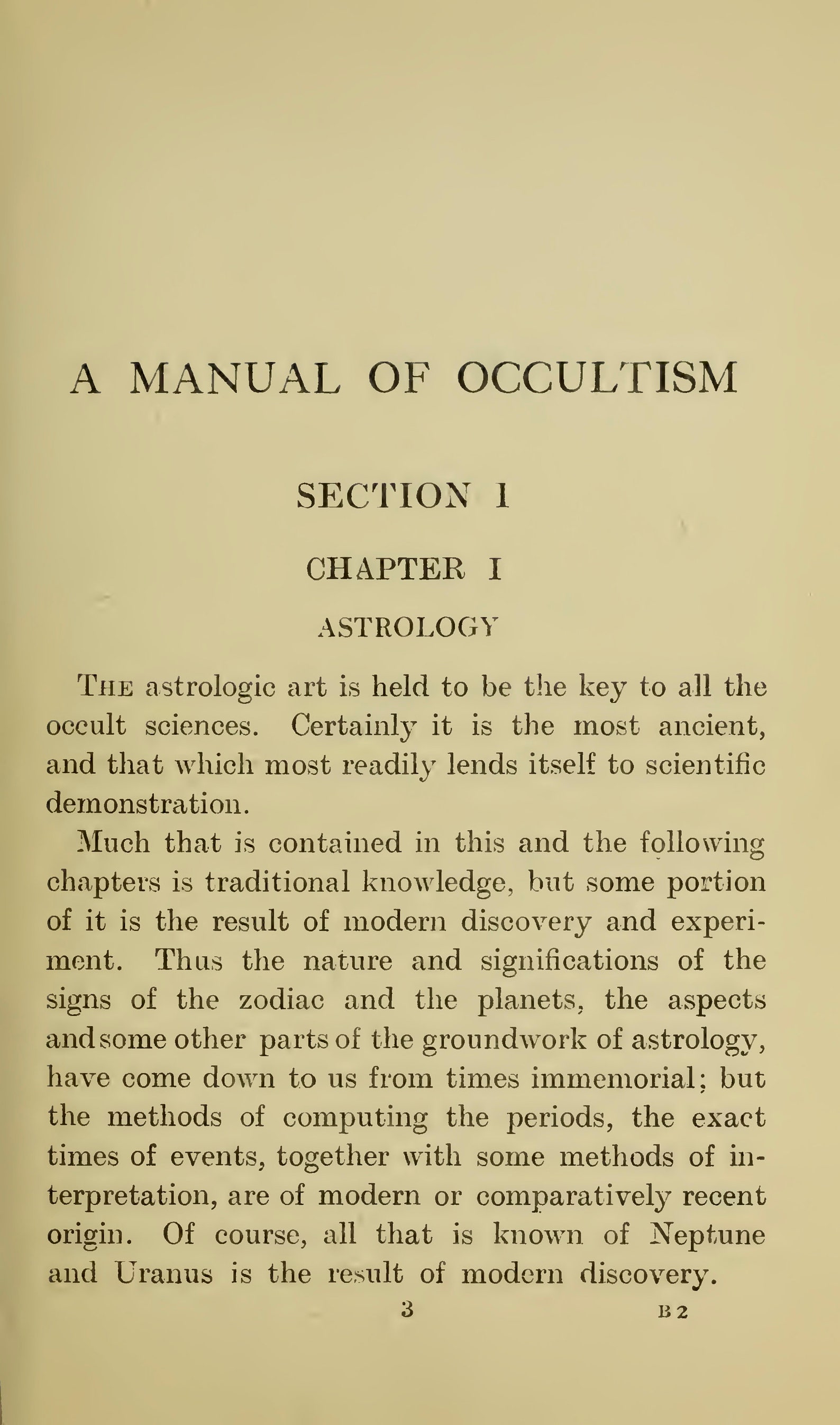 MANUAL OF OCCULTISM: Vintage Book, Magic, Occult, Witchcraft, Astrology ...
