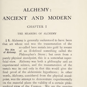 ALCHEMY ANCIENT & MODERN: Vintage Book (1911), Mysticism, Alchemist ...