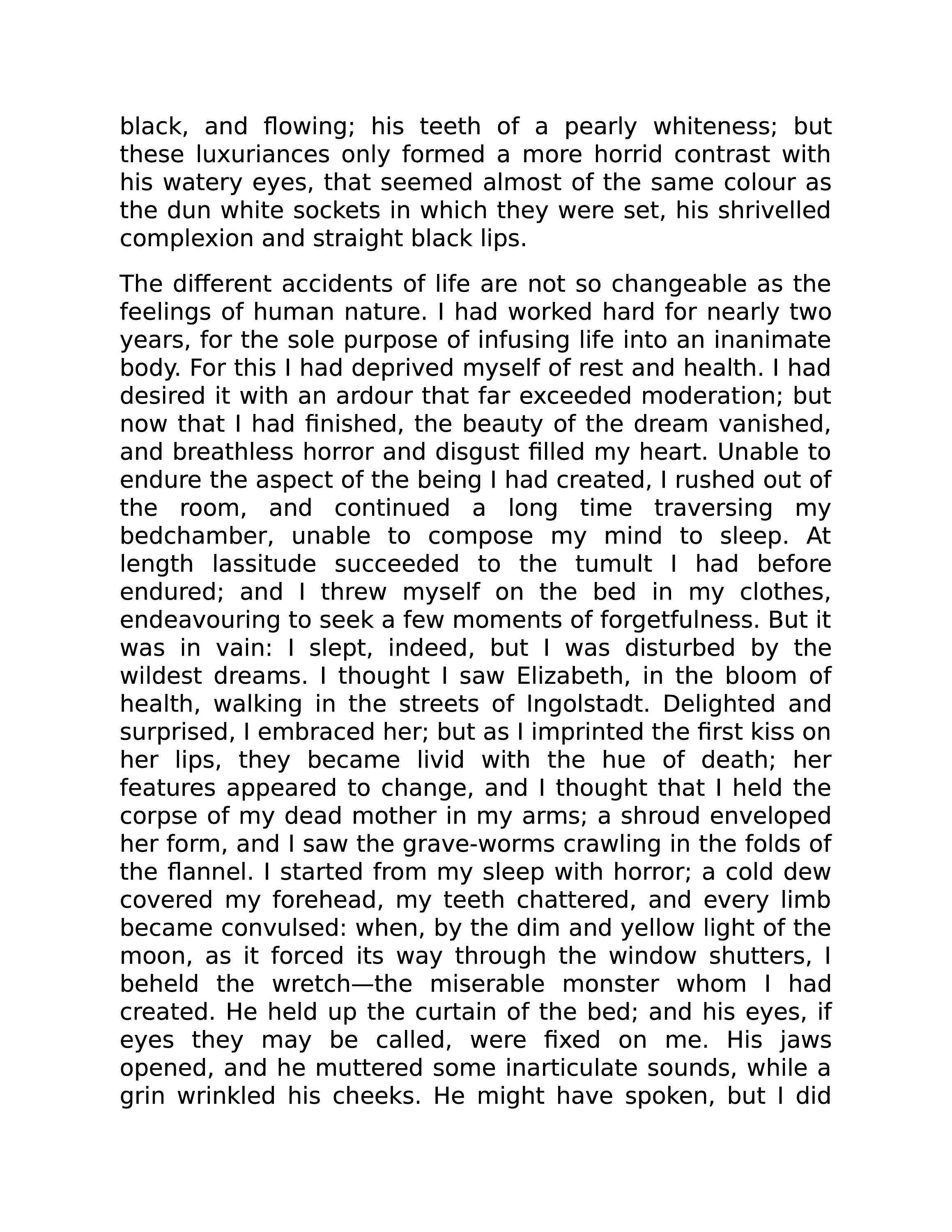 FRANKENSTEIN Full Book Mary Shelley 1818 Original Version - Etsy