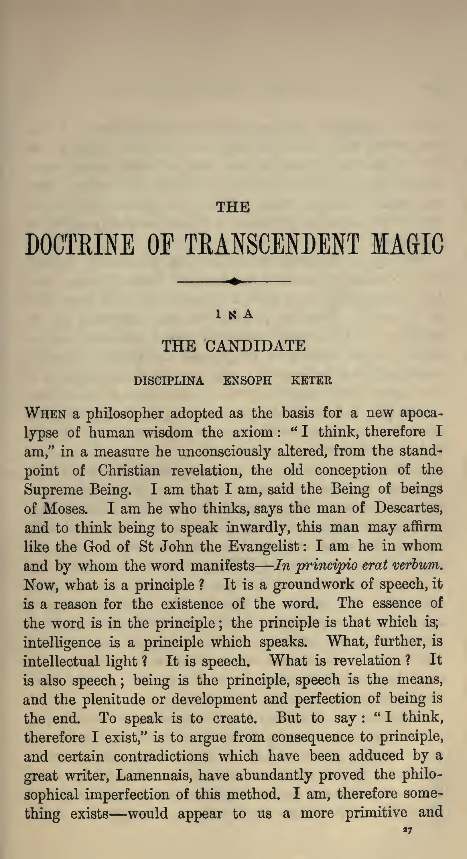 Transcendental Magic Eliphas Levi 1896 Witchcraft Book Magic