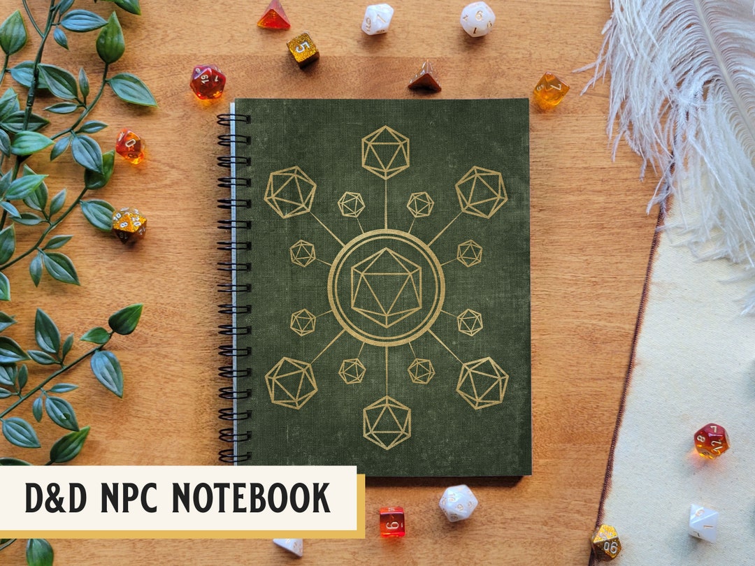 D&D NPC Notebook Dungeons and Dragons Characters Compendium Non-player ...