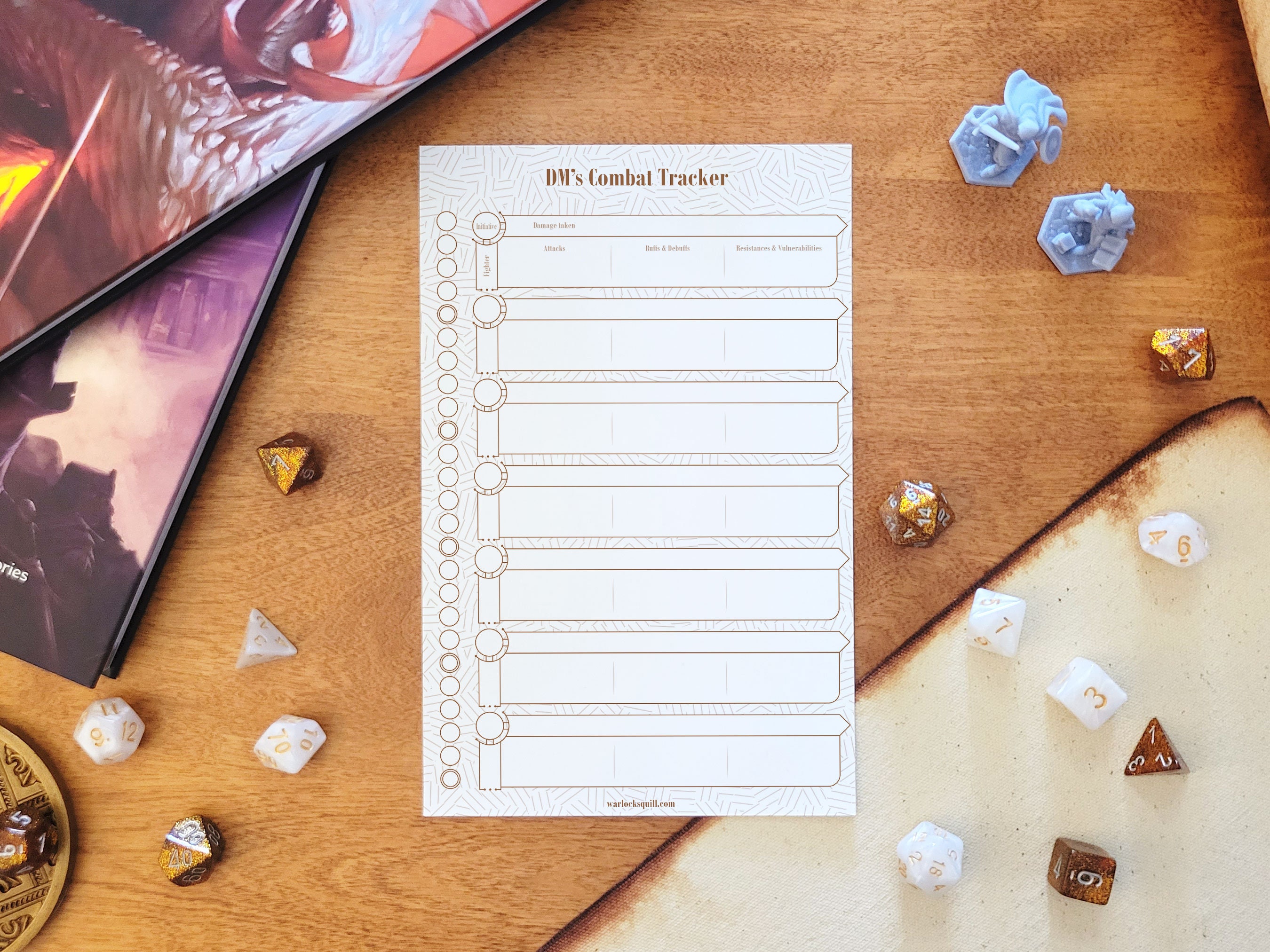 Dm's Combat Tracker Template D&D Digital Tools - Etsy