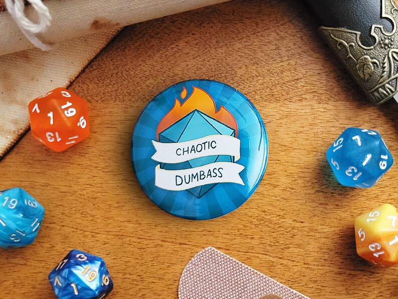 D&D Dishonors Badges Dungeons and Dragons Inspired Buttons - Etsy
