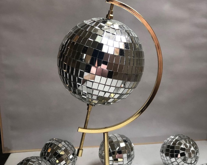 Disco Ball Stand, Disco Ball Globe, Globe Stand, Mirror Ball, Trendy ...