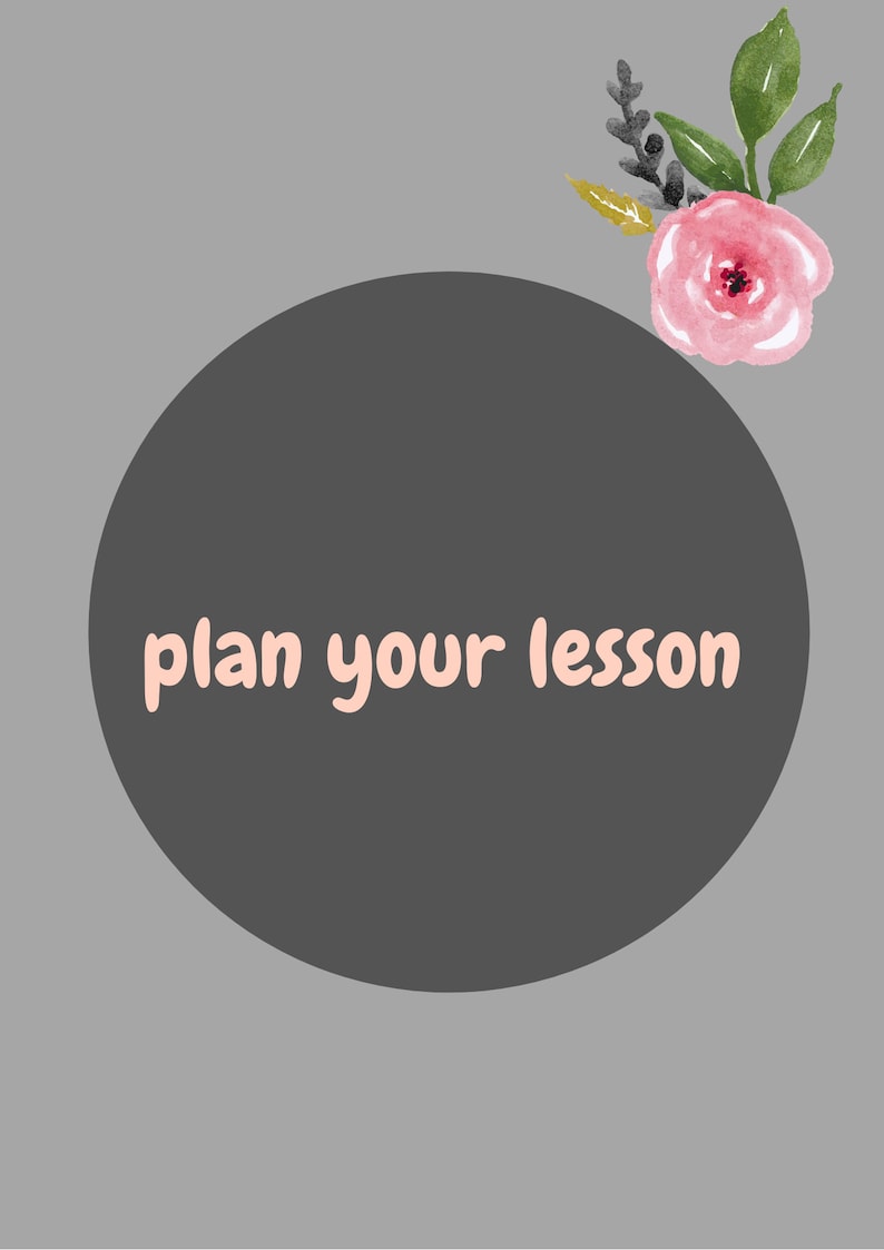 LESSON PLAN TEMPLATE, Lesson Plan, Planner Printable, Academic Planner ...