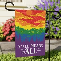 Y'all Means All Pride Flag | LGBTQ+ Flag | Garden Flag Yard Flag ...
