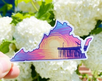 VA Sticker for Laptop Virginia Decal Car Virginia State - Etsy
