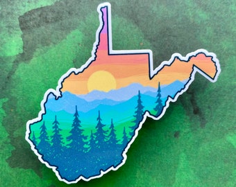 West Virginia Decal - Etsy