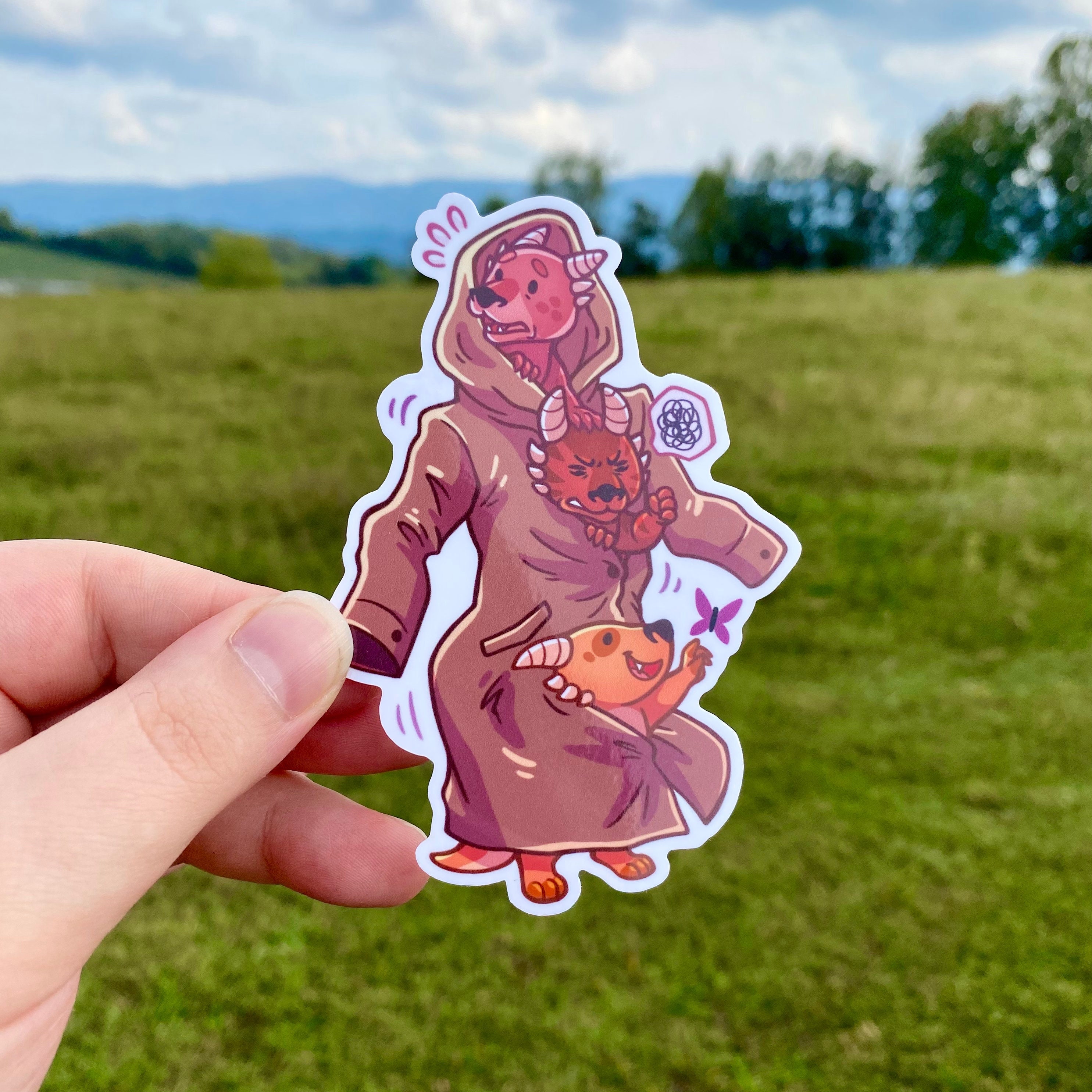 Kobold Sticker for Laptop Kobolds in a Trenchcoat Dnd Kobold - Etsy