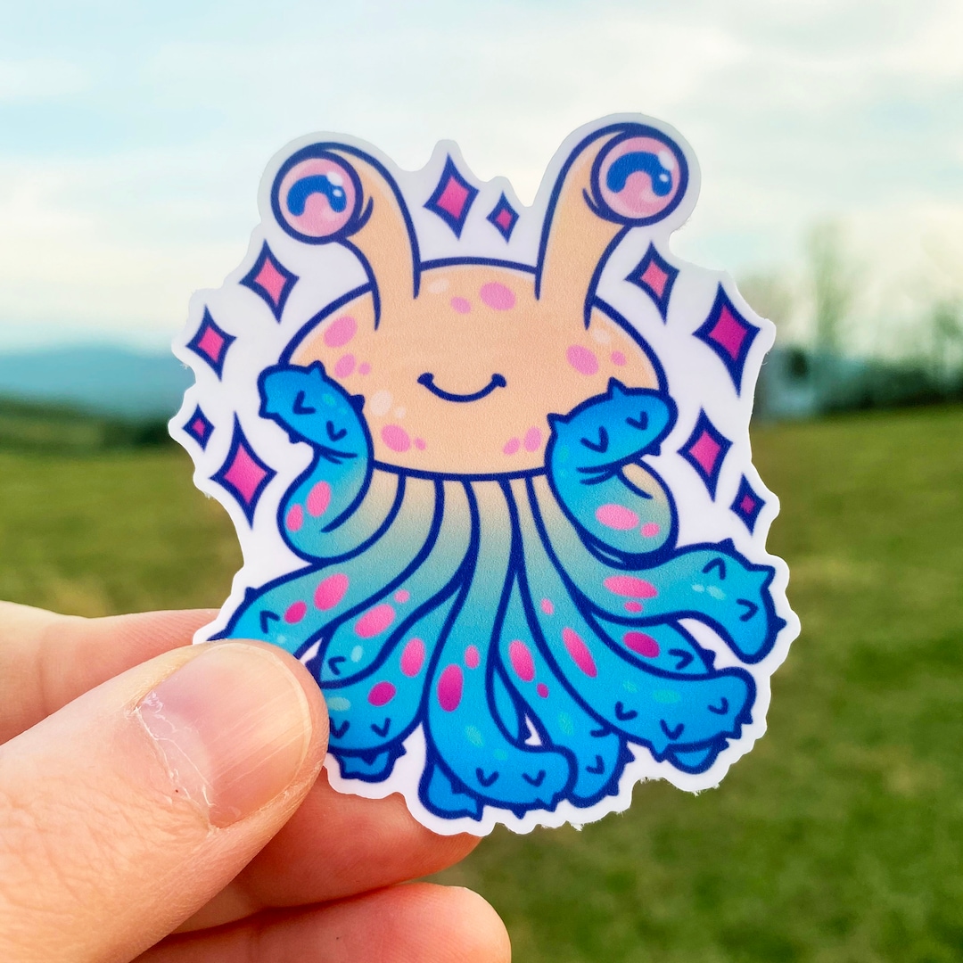 Flumph Dnd Sticker for Laptop, Dnd Monster Art, Waterproof Vinyl ...