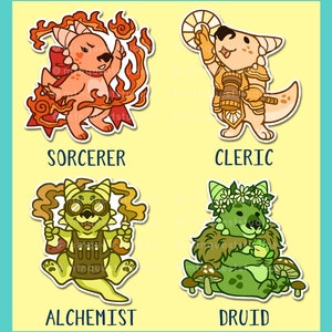 Kobold Sticker Set for Laptop, Cute Dnd Sticker, Dnd Sticker Set ...