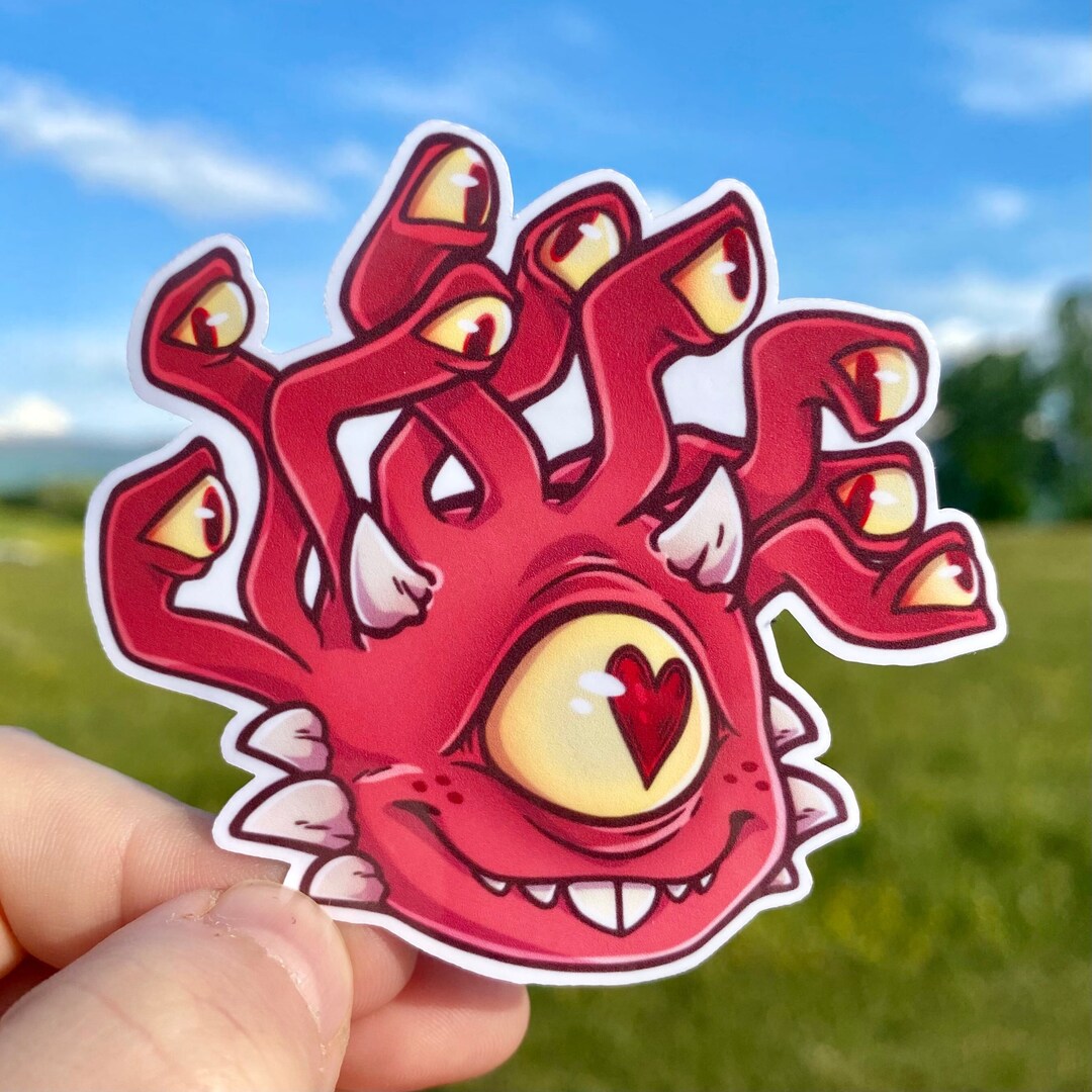 Beholder Sticker, Cute Beholder Art, Dnd Stickers, Waterproof Vinyl ...