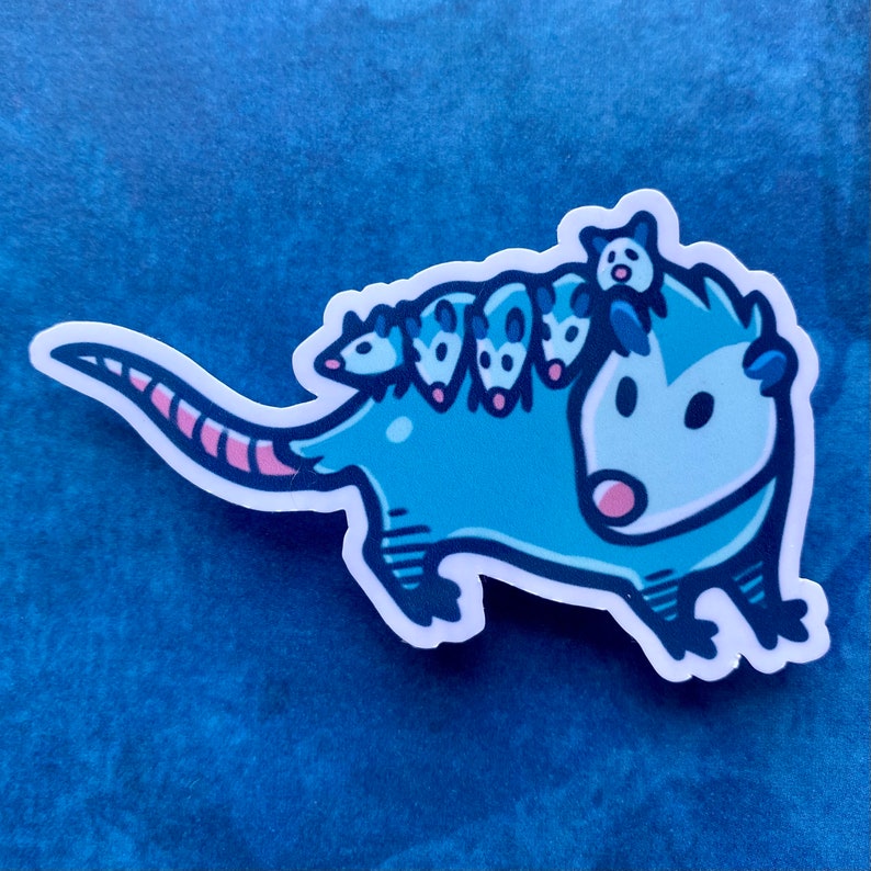 Cute Possum Sticker, Baby Possum Sticker, Opossum Gifts, Possum Gifts ...