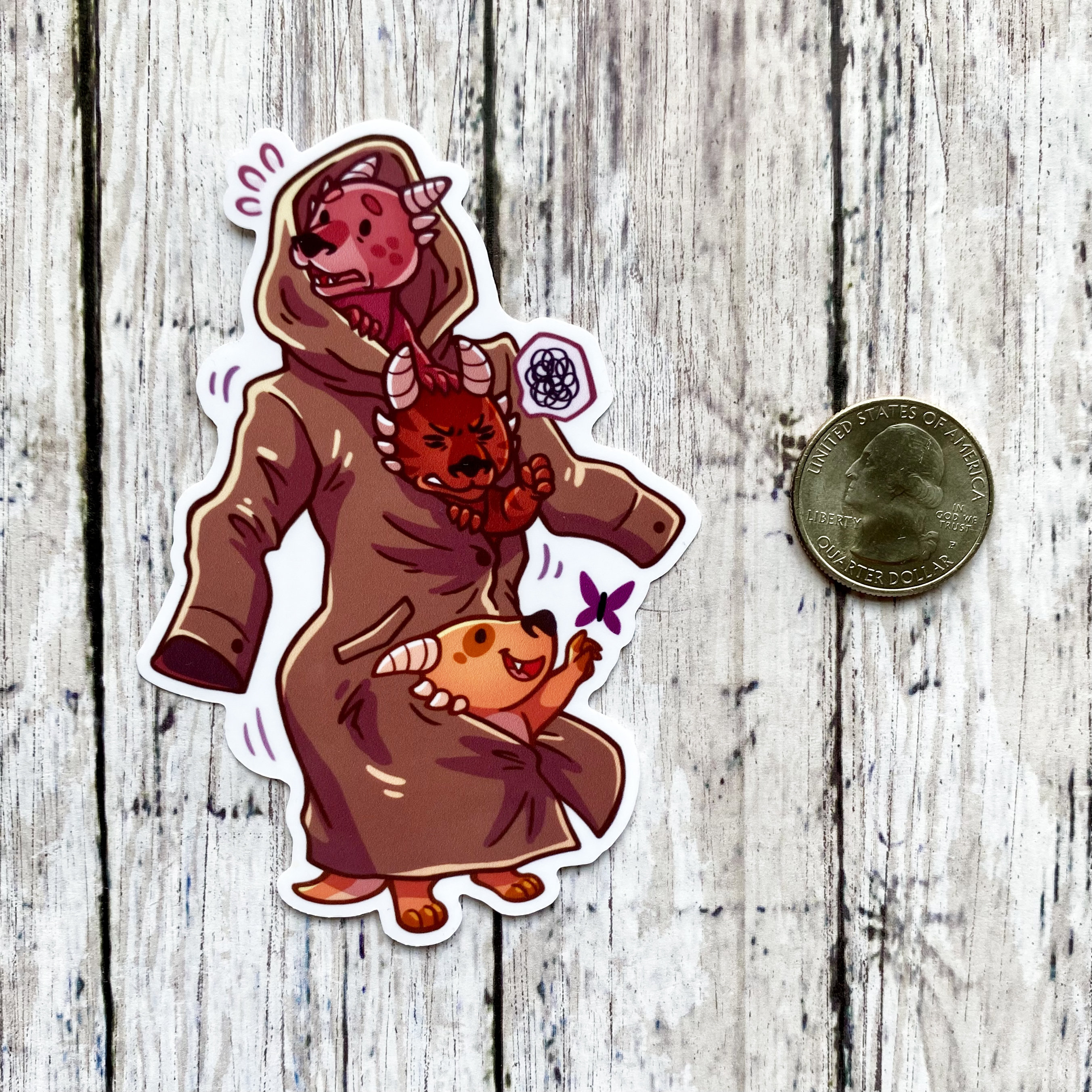 Kobold Sticker for Laptop Kobolds in a Trenchcoat Dnd Kobold - Etsy