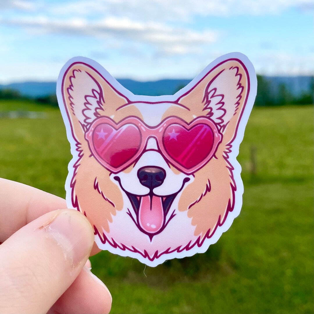 Corgi Sticker for Waterbottle, Corgi Lover Gifts, Cute Corgi Stuff, Dog ...