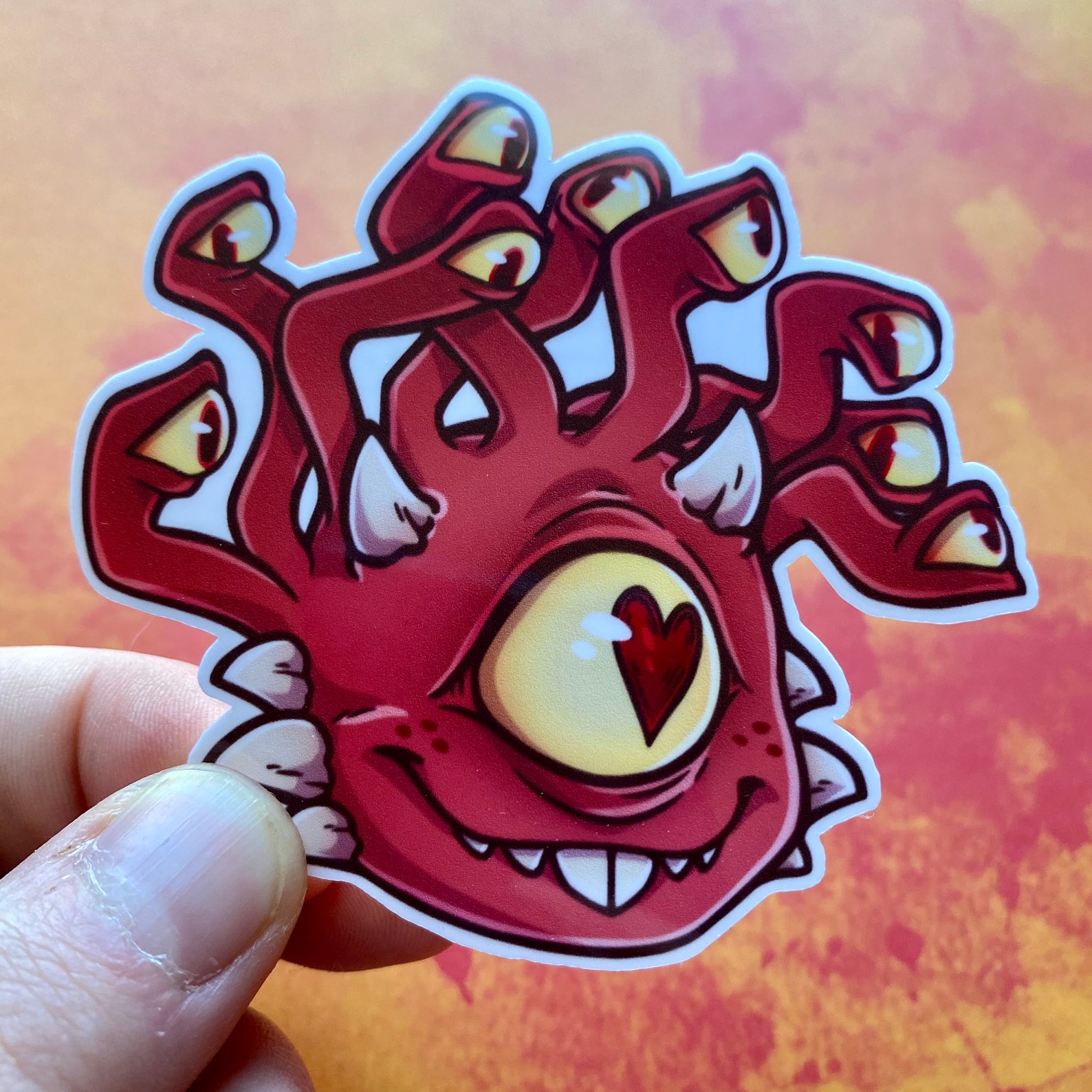 Beholder Sticker Cute Beholder Art Dnd Stickers Waterproof - Etsy