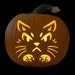Cute Cat Pumpkin Carving Stencils, Printable PDF, Halloween Pumpkin ...