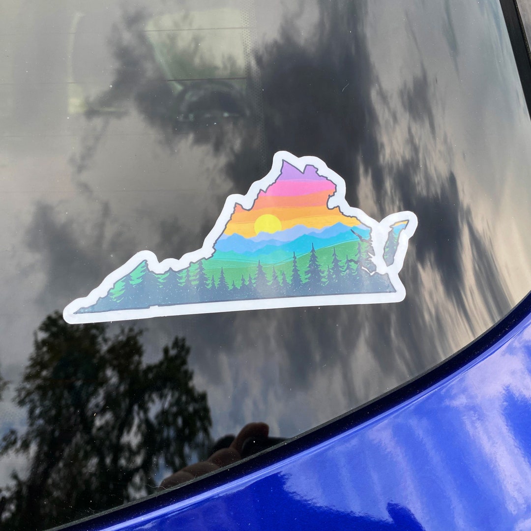 Virginia Decal Car, 6 Inch, Virginia State Park Sticker for Truck ...